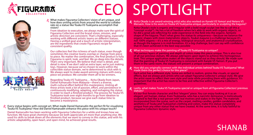 Interview: Figurama Collectors CEO, Mr. Shanab, on Touka VS Tsukiyama ...