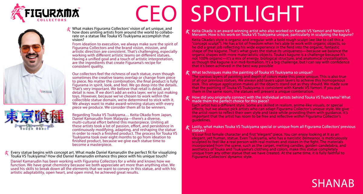 Interview: Figurama Collectors CEO, Mr. Shanab, on Touka VS Tsukiyama ...